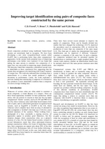 Improving target identification using pairs of composite faces ...