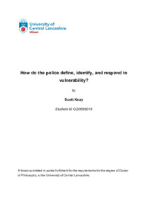 How do the police define, identify, and respond to vulnerability ...
