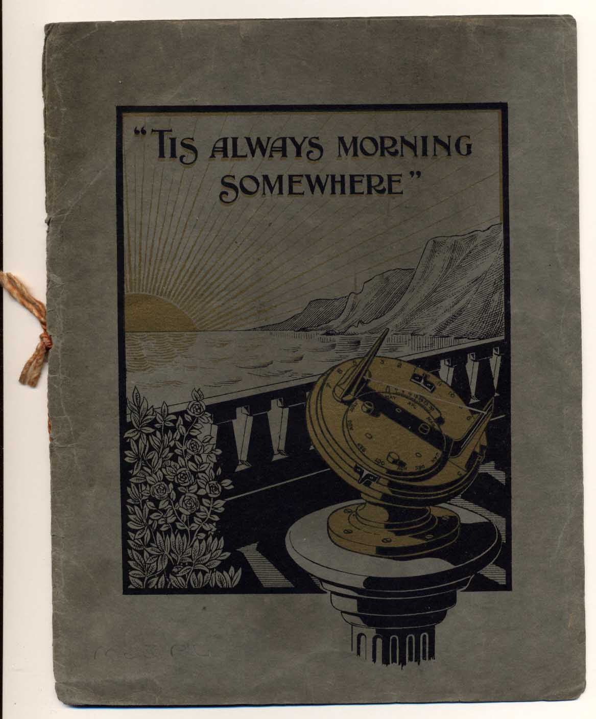 Promotional material - London, 'Tis Always Morning Somewhere', front ...